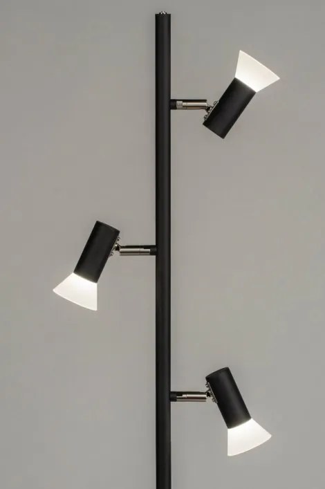 Stojací designová lampa Black Tom