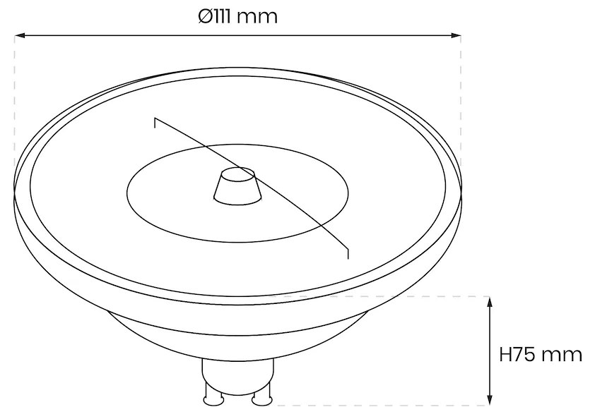 Halogenová LED žárovka GU10 neutrální 4000k 10,5w 550 lm bílá
