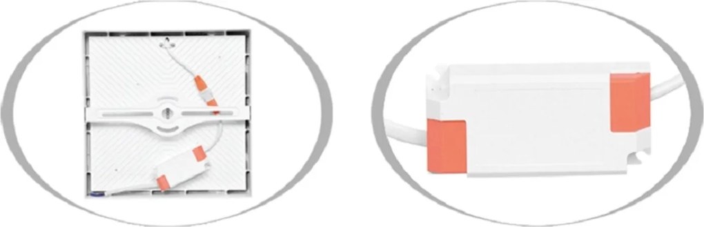 Ecolite LED stropní svítidlo TRIM bílé 48 W, 3900 lm, 4100 K, 30 x 30 x 4,5 cm