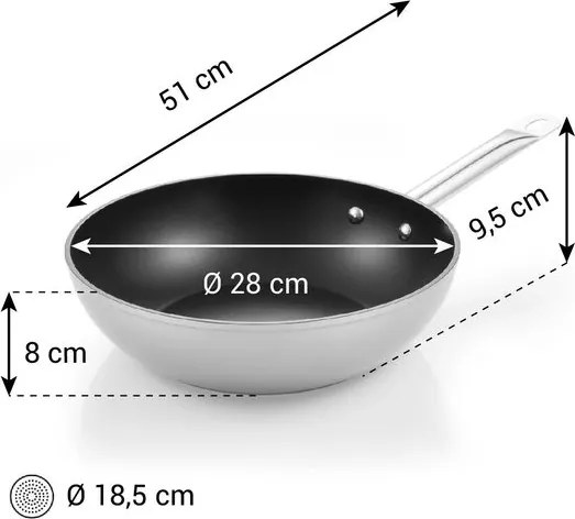 TESCOMA Wok GrandCHEF+ ø 28 cm