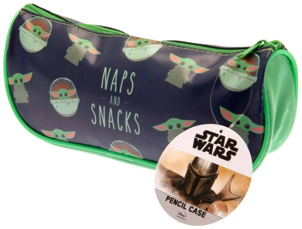 _Ostatní 1_ Penál Star Wars: Mandalorian kulaté dětské školní pouzdro na zip sr73281