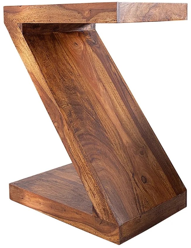 OnaDnes -20% Moebel Living Přírodní masivní sheeshamový odkládací stolek Zeta 45x30 cm