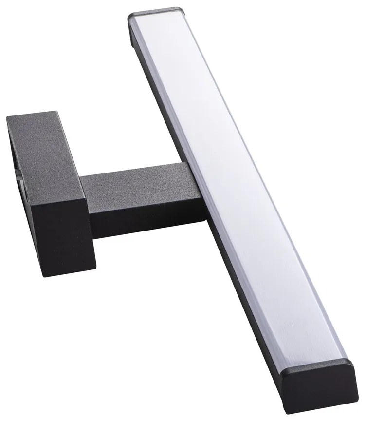 Sapho, ASTEN LED nástěnné svítidlo 8W, 400x42x110mm, černá matná, 26683