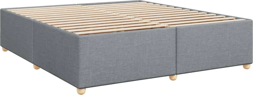 Box spring postel s matrací světle šedá 180 x 200 cm textil 3286759
