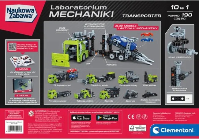 Kreativní laboratoř Clementoni 50249 transporter