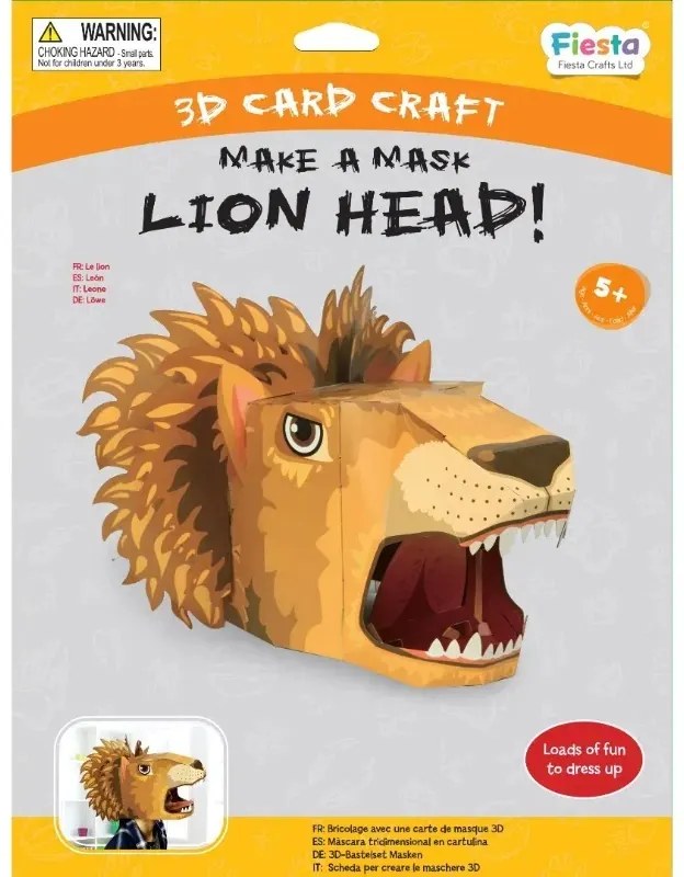 Fiesta Crafts Kreativní sada 3D maska Lev