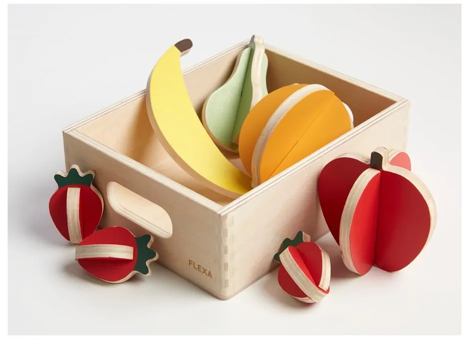 Dřevěný dětský hrací set Flexa Play Shop Fruits