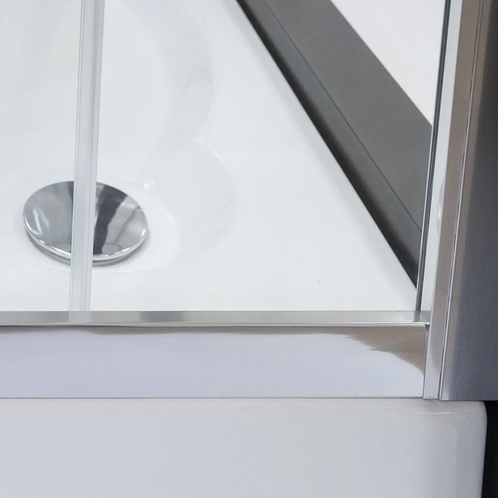 Roth LEGA LINE LLD4 Čtyřdílné posuvné sprchové dveře pro instalaci do niky 110 cm 574-1100000-00-02