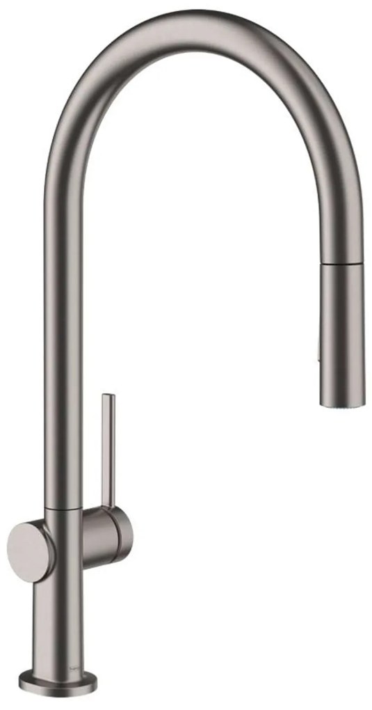Hansgrohe M54 - Dřezová baterie Talis s výsuvnou sprškou, kartáčovaný černý chrom 72800340