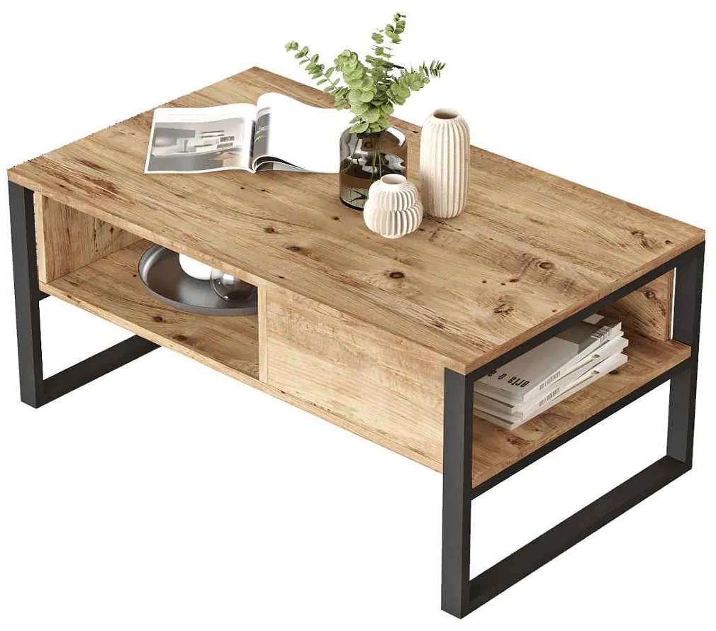 Designový konferenční stolek Hanae 100 cm atlantská borovice