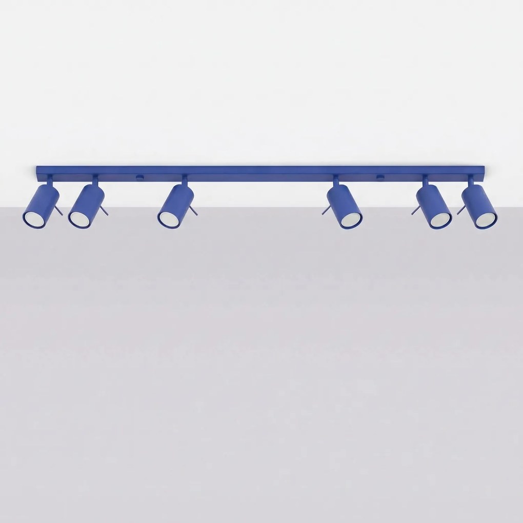 Sollux Lighting Stropní svítidlo RING 6L ultramarínové