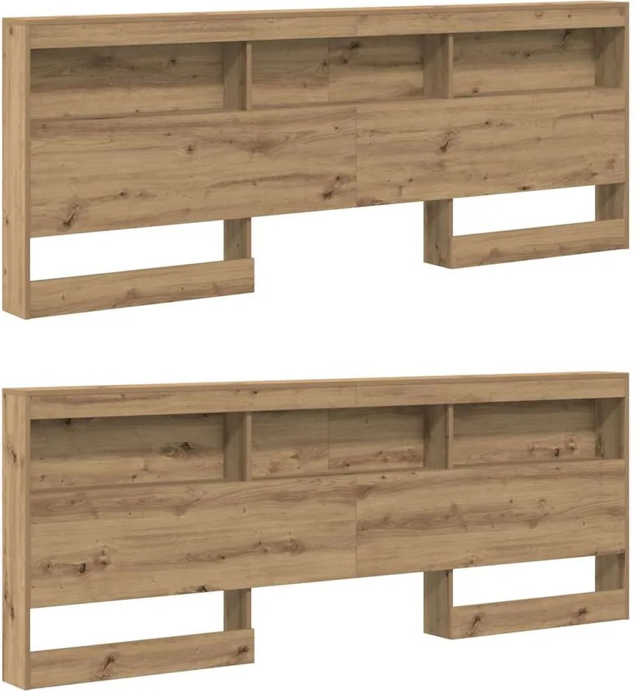 Úložné čelo postele Artisanový dub Kompozitní dřevo 3335516