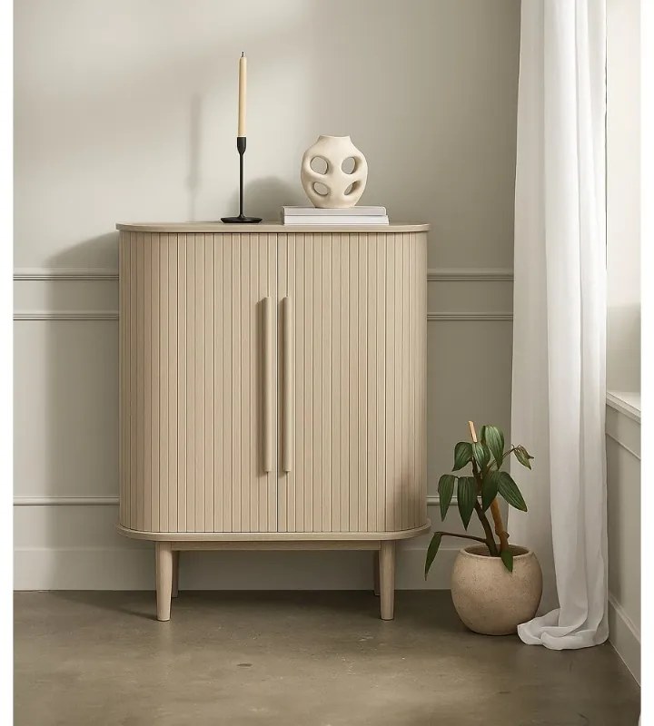 Designová skříňka Palomino 118 cm bílý dub