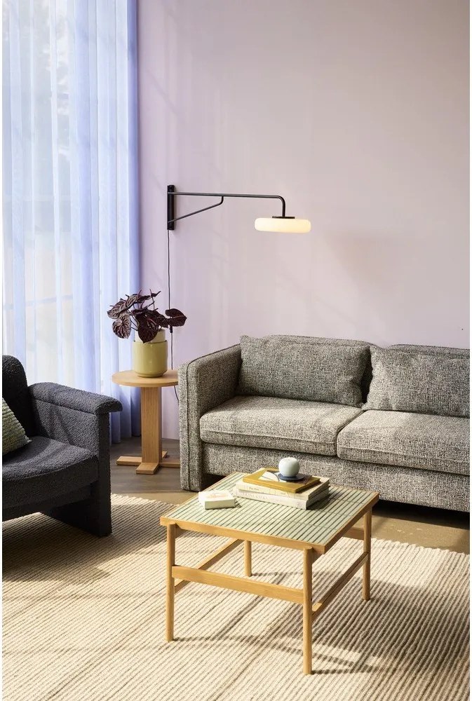 Kulatý odkládací stolek v dekoru dubu ø 45 cm Koohi – Hübsch