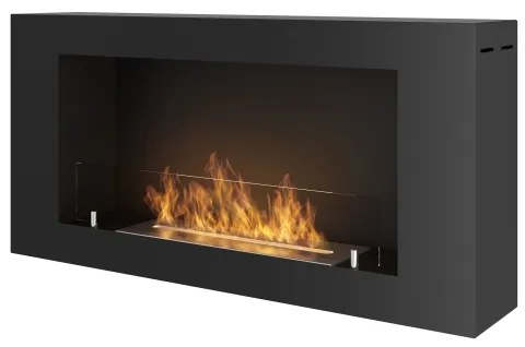 InFire - Nástěnný BIO krb 44x91 cm 3kW černá