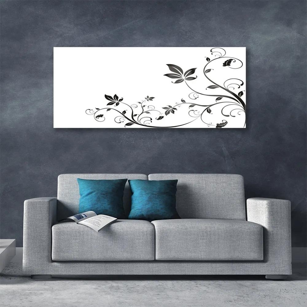 Plexisklo-obraz Abstrakce Rostliny Listy 125x50 cm