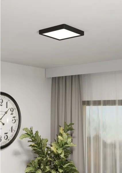 Eglo 901374-LED RGBW Stm. kou. st. sv. FUEVA-Z LED/10,5W/230V 22x22cm IP44 černá