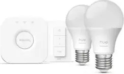 Philips Hue Essential WCA E27 9W 2ks + Bridge + stmívač / Sada chytréh