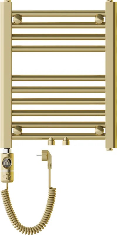 Mexen Mars, elektrické topné těleso 500 x 400 mm, 300 W, zlatá lesklá, W110-0500-400-2300-50