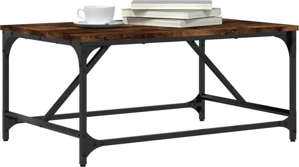 vidaXL Konferenční stolek 75 x 50 x 35 cm kompozitní dřevo [835326] Barva: Černá