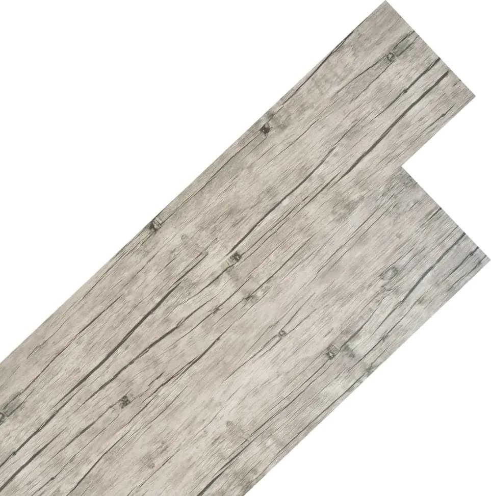 vidaXL Nesamolepicí PVC podlahová prkna 5,26 m² 2 mm [146572] Barva: klasický dub bílý