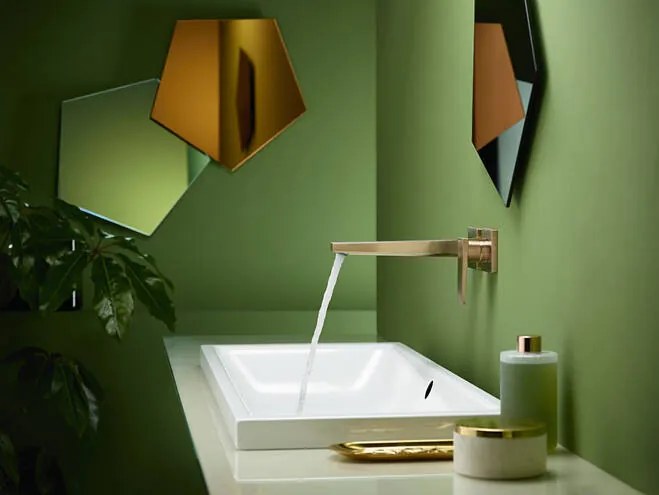 Hansgrohe Metropol, umyvadlová baterie pod omítku 225 mm, 2-otvorová instalace, bronzová matná, 32526140