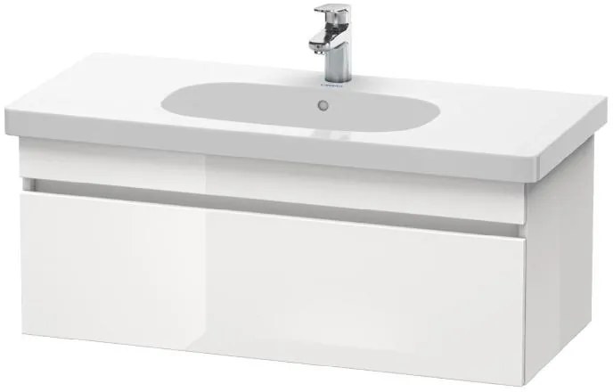 Duravit DuraStyle - Umyvadlová skříňka 40x100x45 cm, 1 zásuvka, lesklá bílá DS638502222