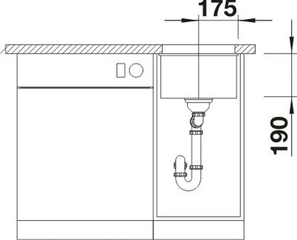 BLANCO SUBLINE 320-U InFino Silgranit tartufo bez táhla 523414