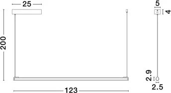 Závěsné LED svítidlo NOVA LUCE LIOS 28W 3000K 9088111