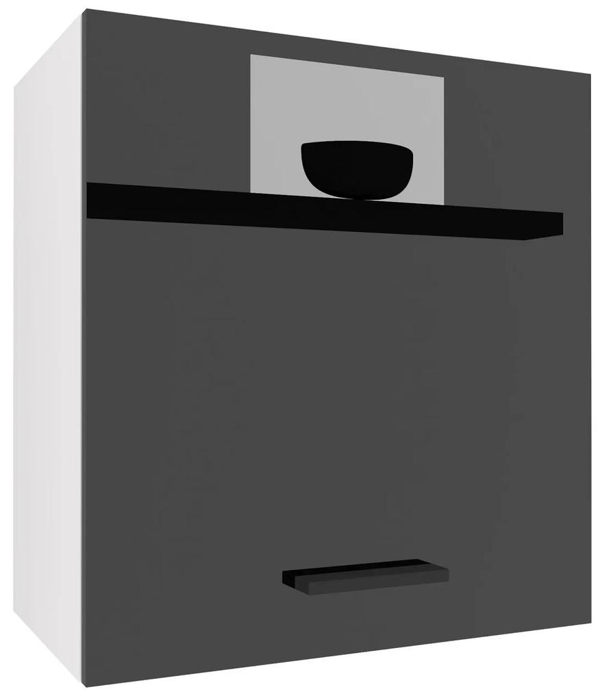 Kuchyňská skříňka Belini horní 60 cm černý lesk  INF SG60/1/WT/B/0/B1