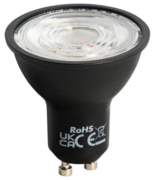 Sada 5 ks GU10 LED lampa černá 7W 610 lm 3000K
