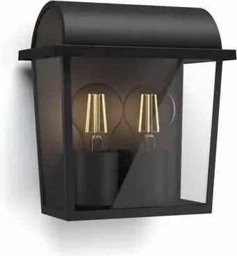 Philips Harvest 2x42W černá / Venkovní nástěnné svítidlo / E27 / IP44