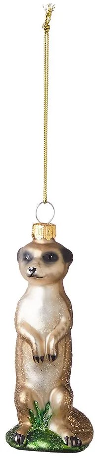 HANG ON Skleněná ozdoba surikata