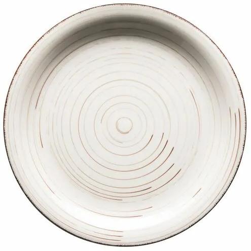 Mäser Keramický mělký talíř Bel Tempo 27 cm, béžová