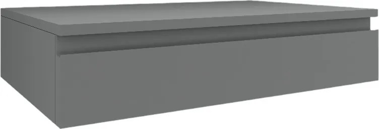 Konzolový Stolek Modern světlý grafit šedá slate grey 80x20x15 mělká skříňka