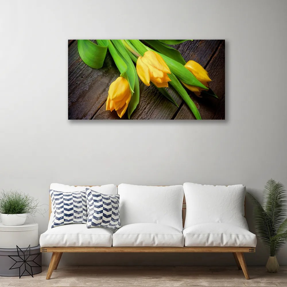 Obraz na plátně Tulipány Květiny 140x70 cm