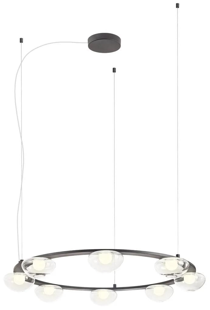 Redo Designové LED závěsné svítidlo SINCLAIR, ø89cm Barva: Zlatá