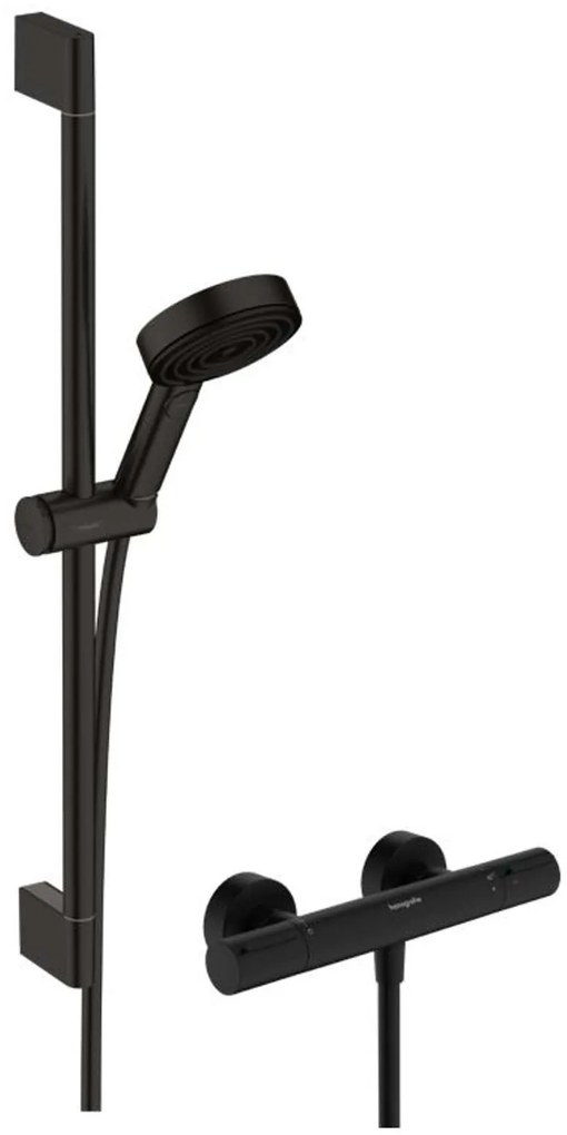 Hansgrohe Pulsify Select S - Sprchový set s termostatem, 3 proudy, EcoSmart, matná černá 24272670