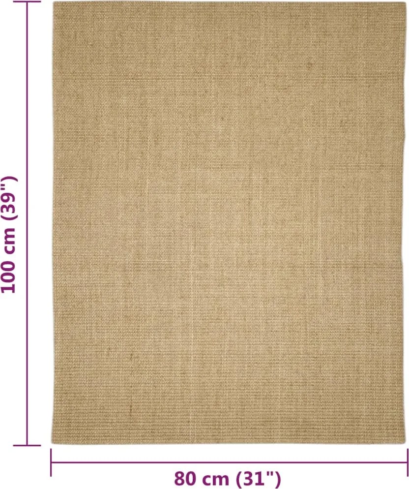 Sisalový koberec pro škrabací sloupek 80 x 100 cm 3203415