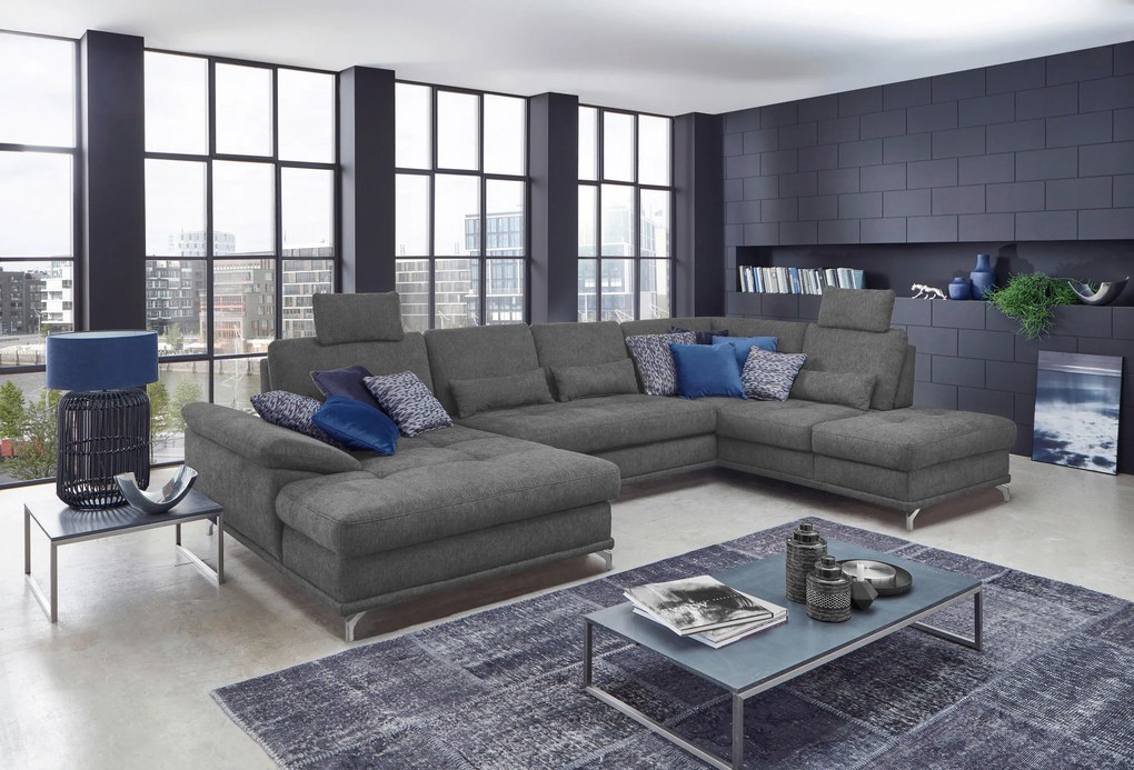 XXXLutz SEDACÍ SOUPRAVA, textil, šedá Sit & More - Sedací soupravy - 000144005531