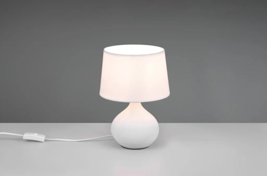 Stolní lampa Martin 29 cm, bílá
