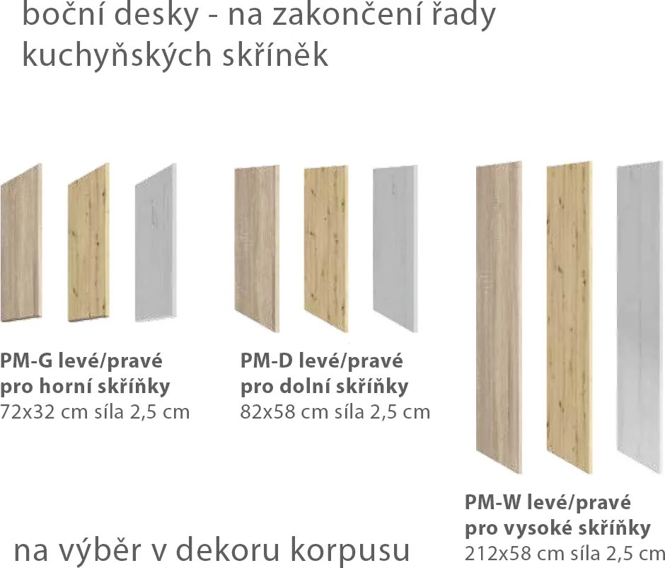 GLAMOUR z | dolní skříňka GLA-1D | 30 cm | KOVÁNÍ BASIC | korpus dub sonoma | zelená mat