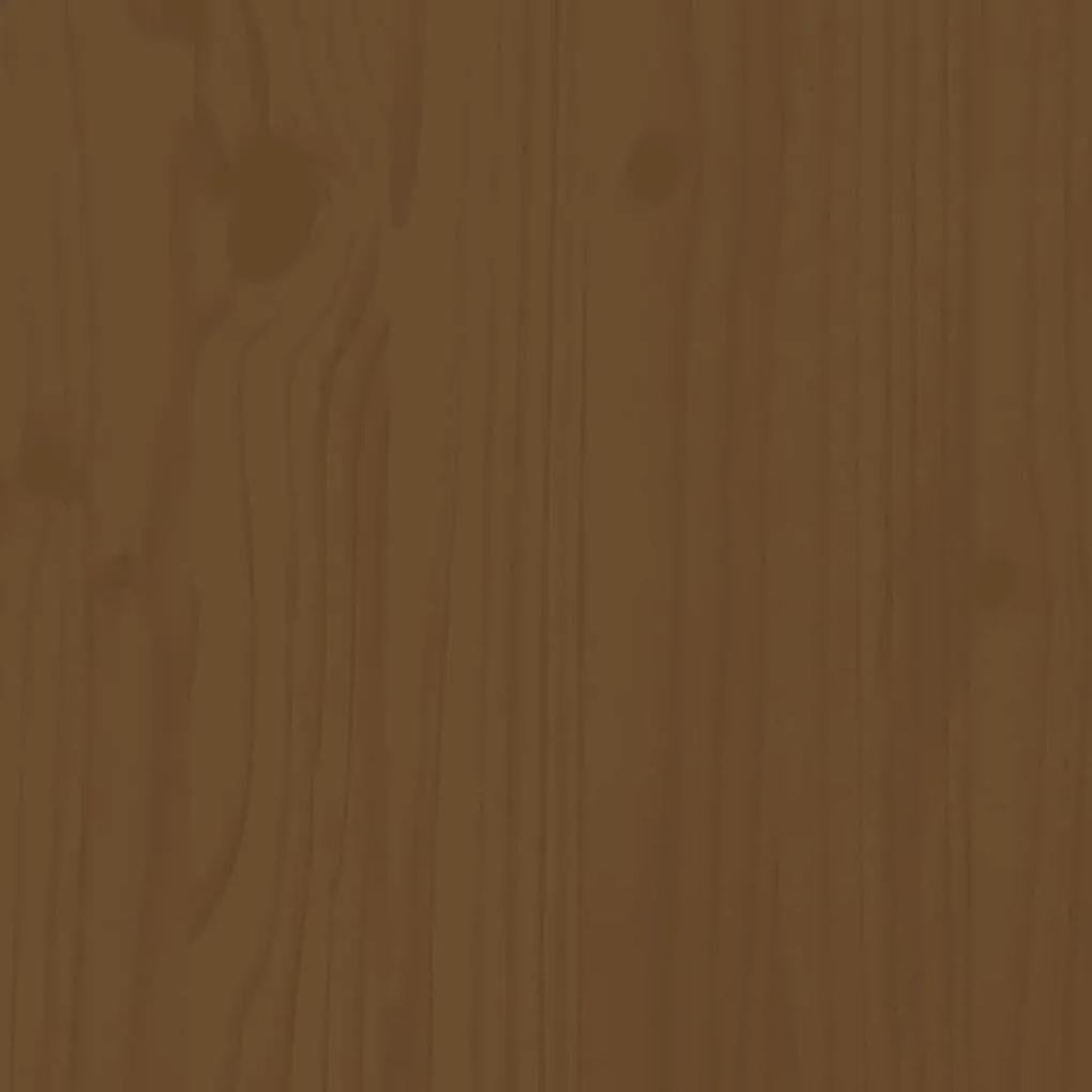 vidaXL Zahradní středová pohovka černá 120x80 cm masivní borové dřevo [825705] Barva: Medově hnědá borovice