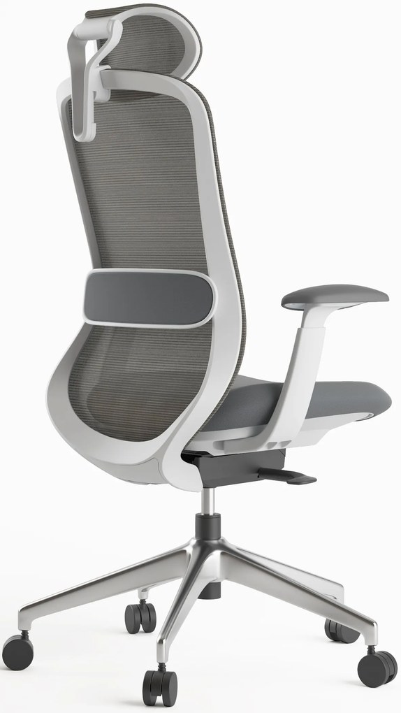 MERCURY Ergonomická kancelářská židle UNO - světle šedá síťovina