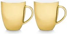 vtwonen Gold set 2 hrnečků 250 ml - zlaté (Luxusní zlaté porcelánové hrnky 250 ml)