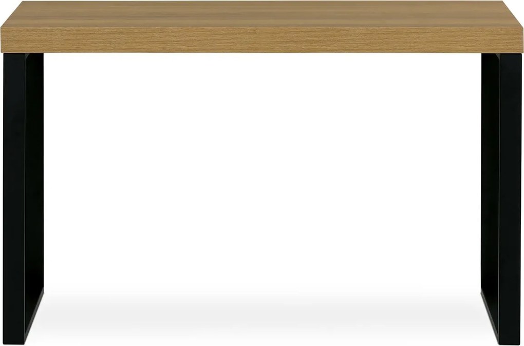 Autronic Počítačový stůl, 120x60 cm, MDF deska, Melamine dekor, kov, černý lak APC-507 OAK