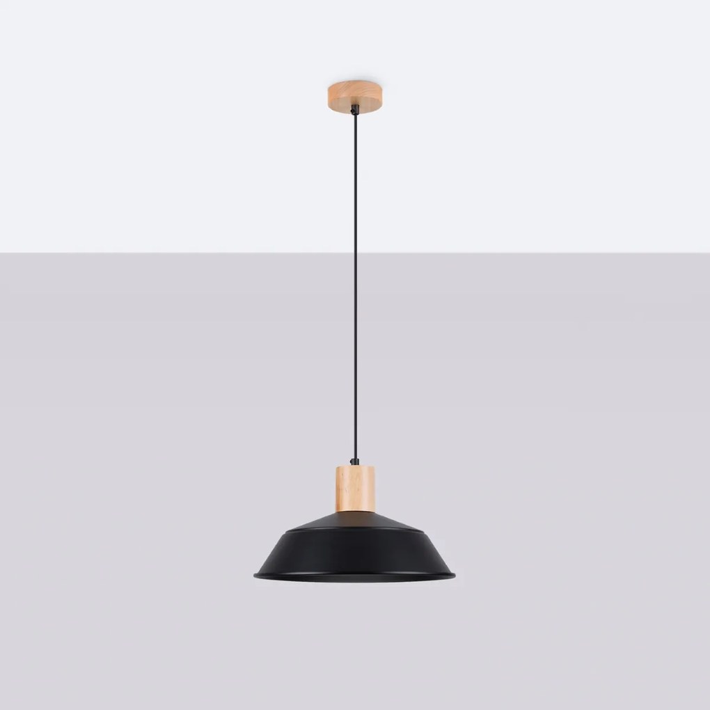 Sollux Lighting Závěsné svítidlo FANO Černá
