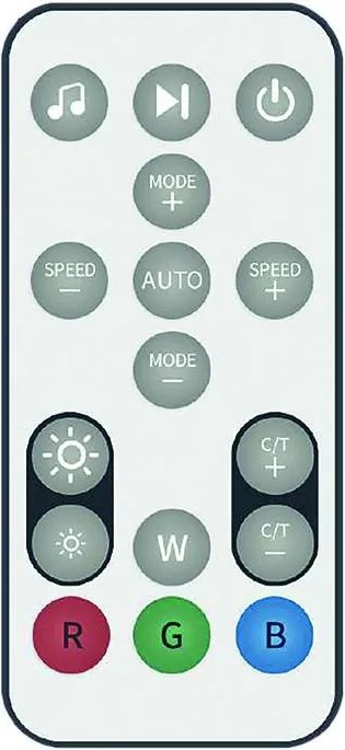 LED stojací lampička WO62 Rainbow RGB, WiFi, černá