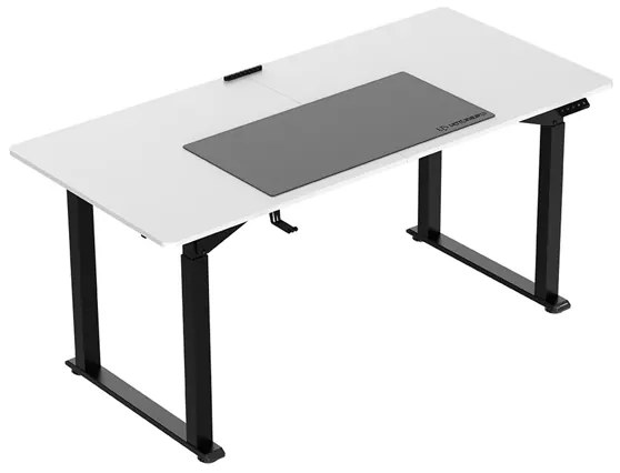 Lama Plus Elektricky výškově nastavitelný stůl UPLIFT — 160 cm, bílá / černá