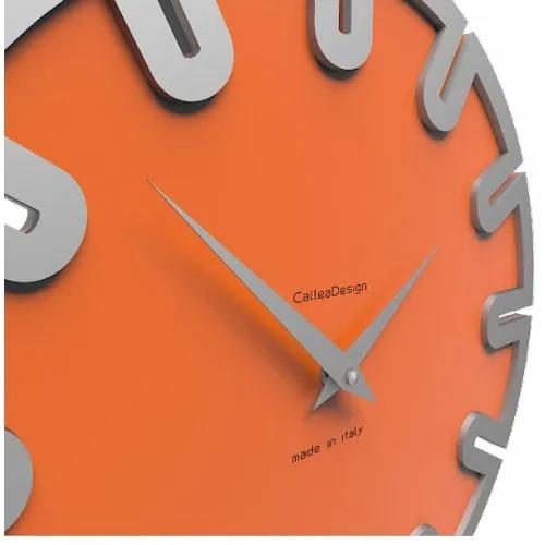 Designové hodiny 10-017 CalleaDesign Roland 35cm (více barevných variant) Barva světle červená-64 - RAL3020